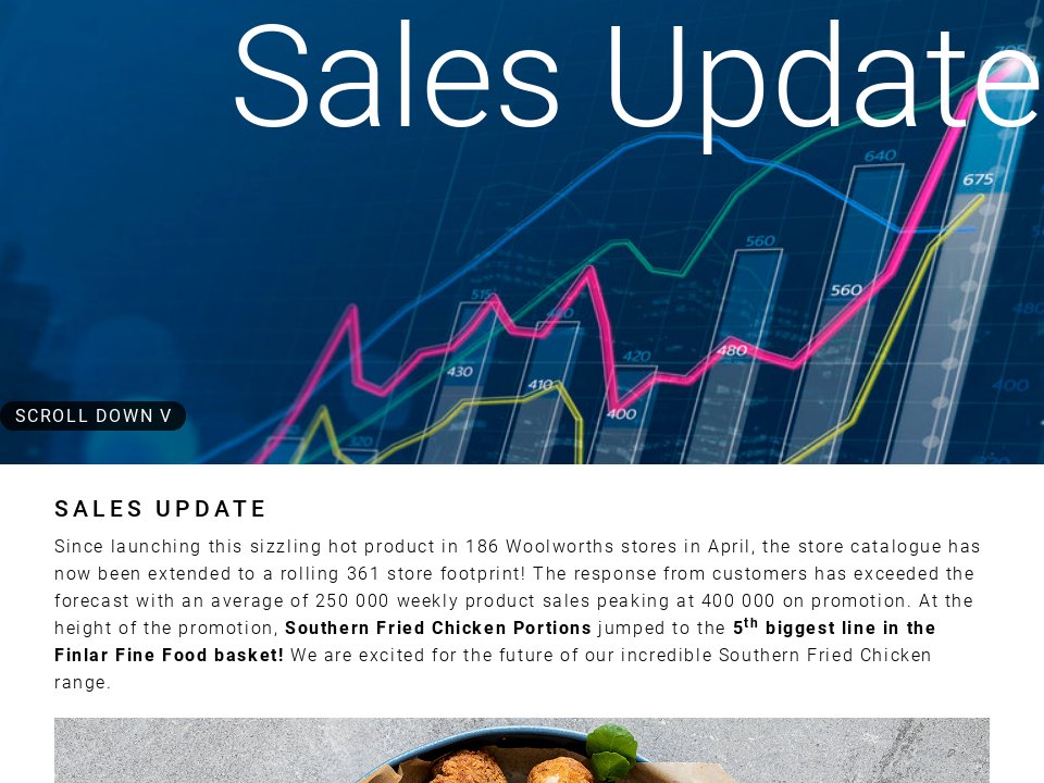 Sales Update - Finlar_Vol1